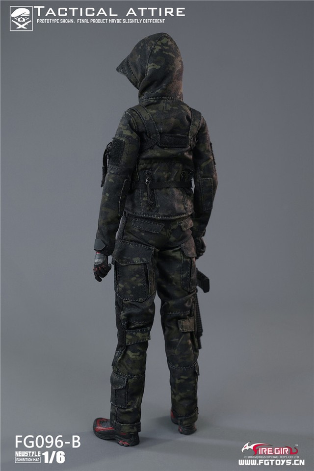 1/6 Combat camo Suit Tactical set For 12" Female Figure hot toys ...