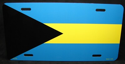 BAHAMAS BAHAMIAN FLAG METAL NOVELTY CAR LICENSE PLATE AUTO TAG | eBay