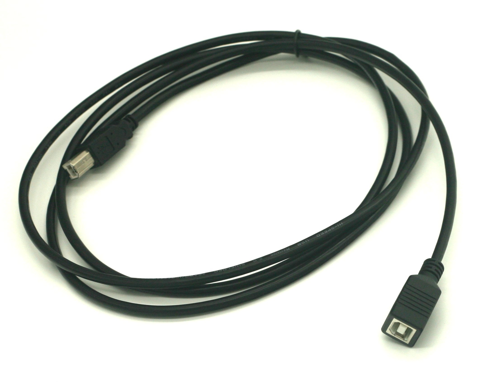 USB B Extension Cable B-Male to B-Female Black 6FT | eBay