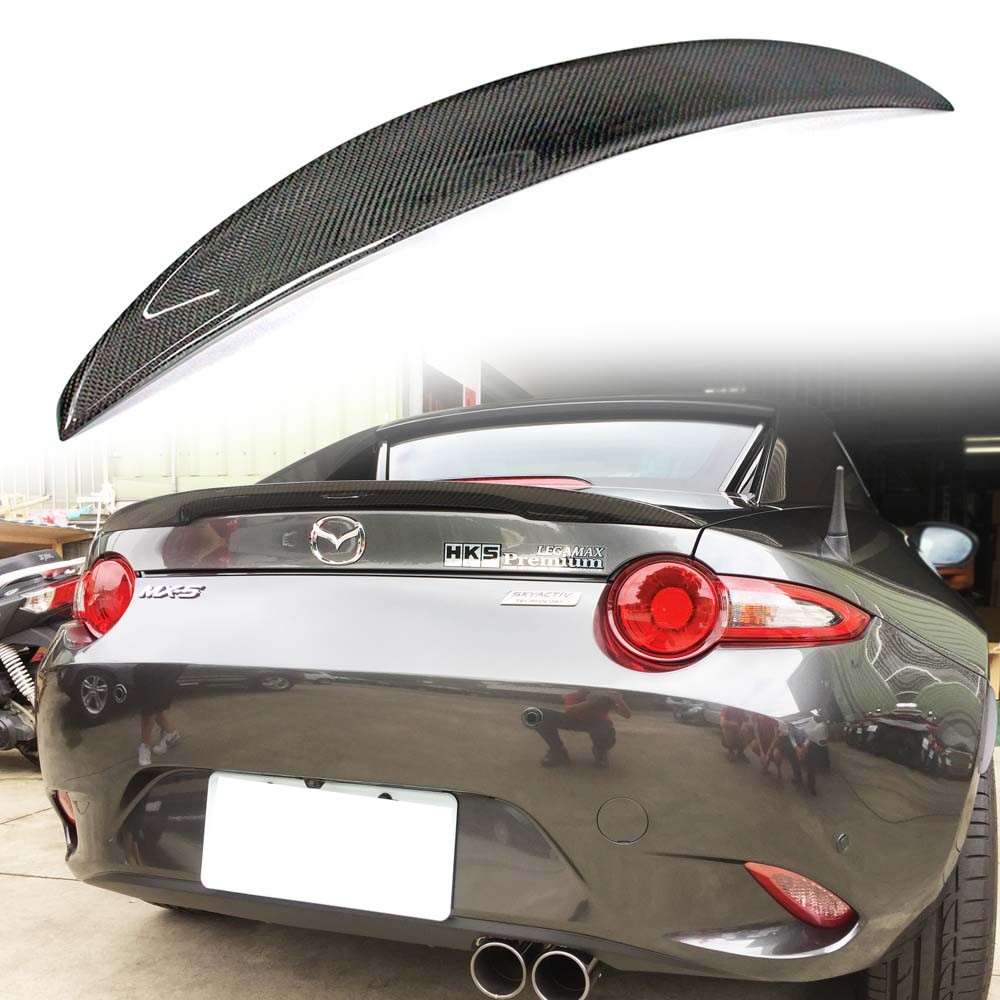 Carbon Fiber Fit For Mazda Miata MX-5 ND 4th 2-Door Rear Trunk Spoiler ...