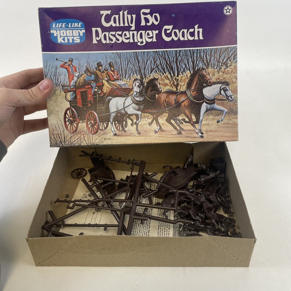 Lot Of 7 Mail Coach Wagon Carriage Cable Car VTG Model Kits Paramount ...