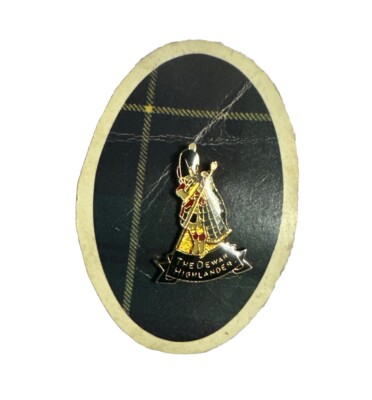 Vintage The DEwar Highlander enamel pin | eBay