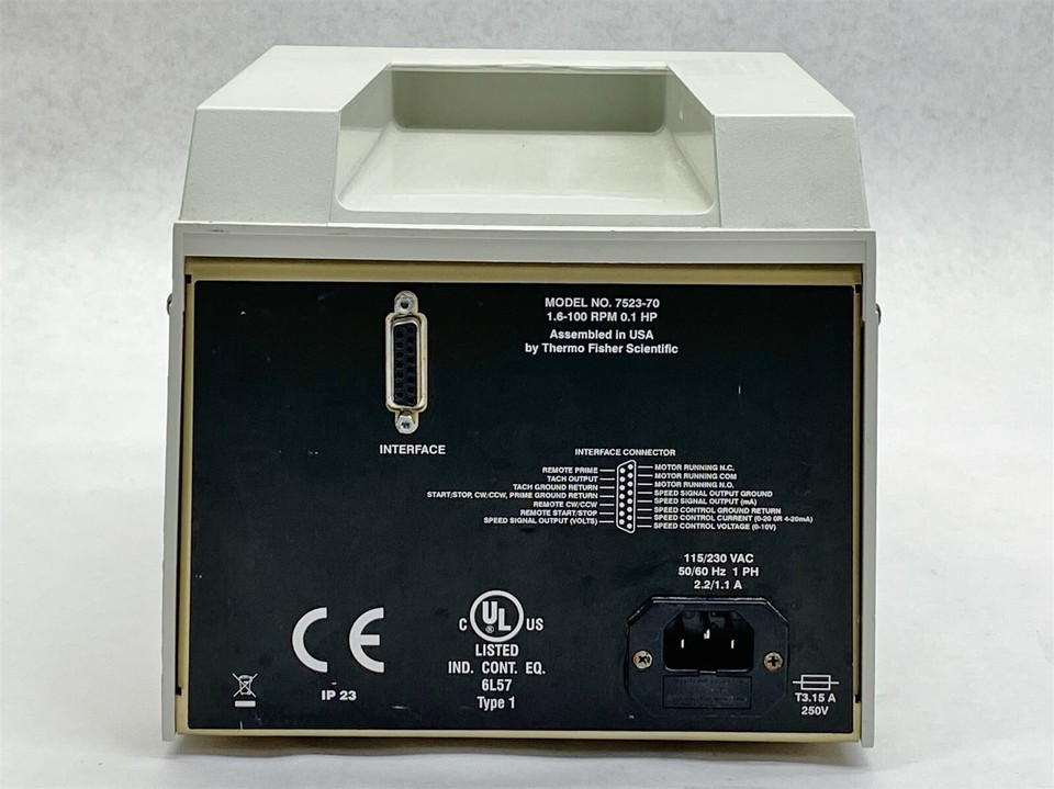 Cole Parmer 7523-70 Masterflex L/S Peristaltic Pump w/ Cartridge + Head | eBay
