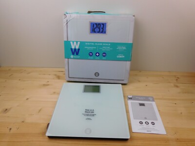 WW Weight Watchers By Conair Digital Scale Glass Bathroom Scale Up to ...
