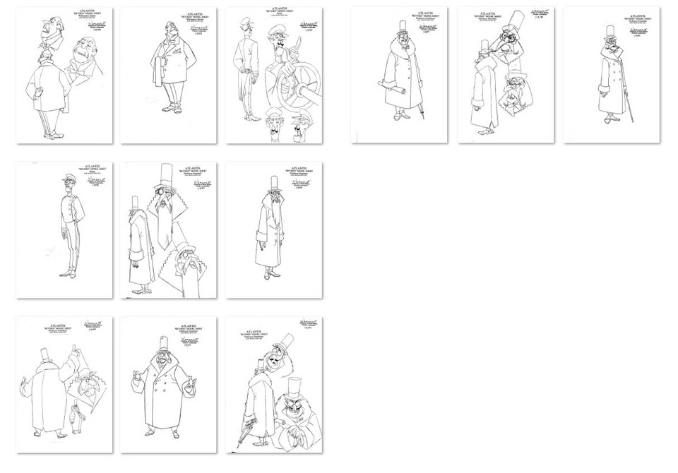 Style guide print A4 ATLANTIS Model Sheet BW | eBay