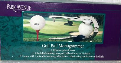 Golf Ball Monogrammer Personalize Golf Balls Chrome-Plated Press by ...