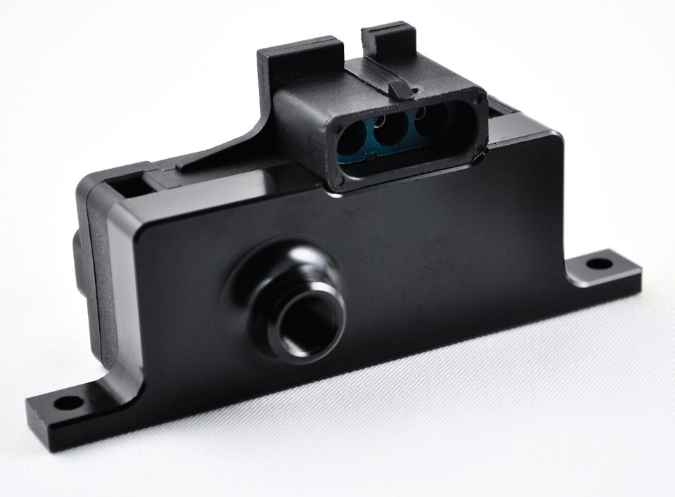 4 bar map sensor Boost GM mounting bracket 1/8npt Connector push lock ...