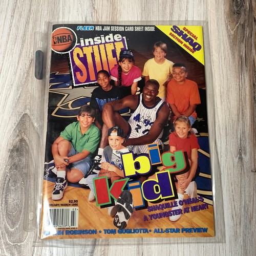 1995 NBA Inside Stuff Shaq O'Neal Magazine Fleer Ultra Basketball Card ...