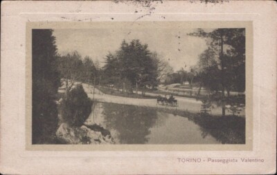 cm503 cartolina torino citta' passeggiata valentino piemonte | eBay