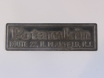 Vintage Potamkin Chevrolet N. Plainfield New Jersey Metal Dealer Badge ...