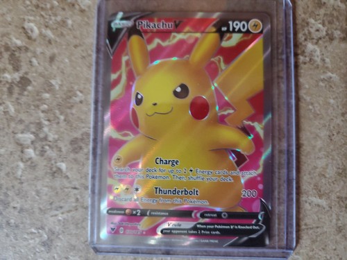 Pokemon - Pikachu V - 170/185 - Full Art - Vivid Voltage - NM/M - New ...