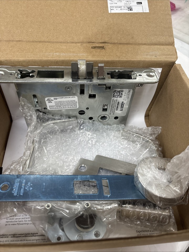 Corbin Russwin NSA ML2068 626 Mortise Privacy or Apartment Lever Lockset | eBay