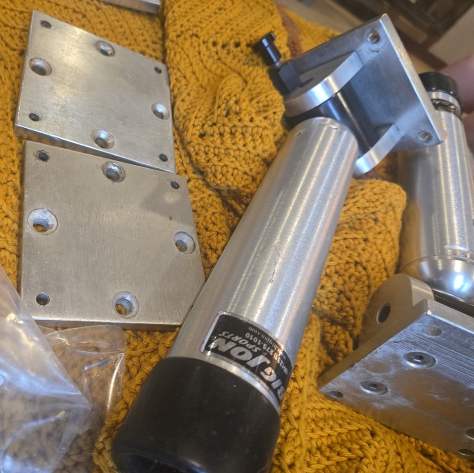 2 Big Jon Rod Holders with Mounting Plate for Downrigger Fishing and ...