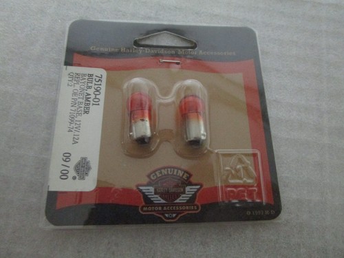 Genuine Harley Davidson Bulbs AMBER 75190-01 | eBay