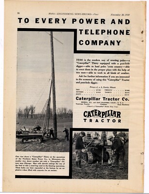 1930 Caterpillar Tractor Ad: Cat Thirty Tractor Northern States Power ...