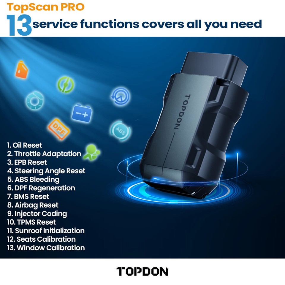 A+2025 TOPDON T-Ninja Box Advanced OBD2 IMMO System Key Program-mer ...