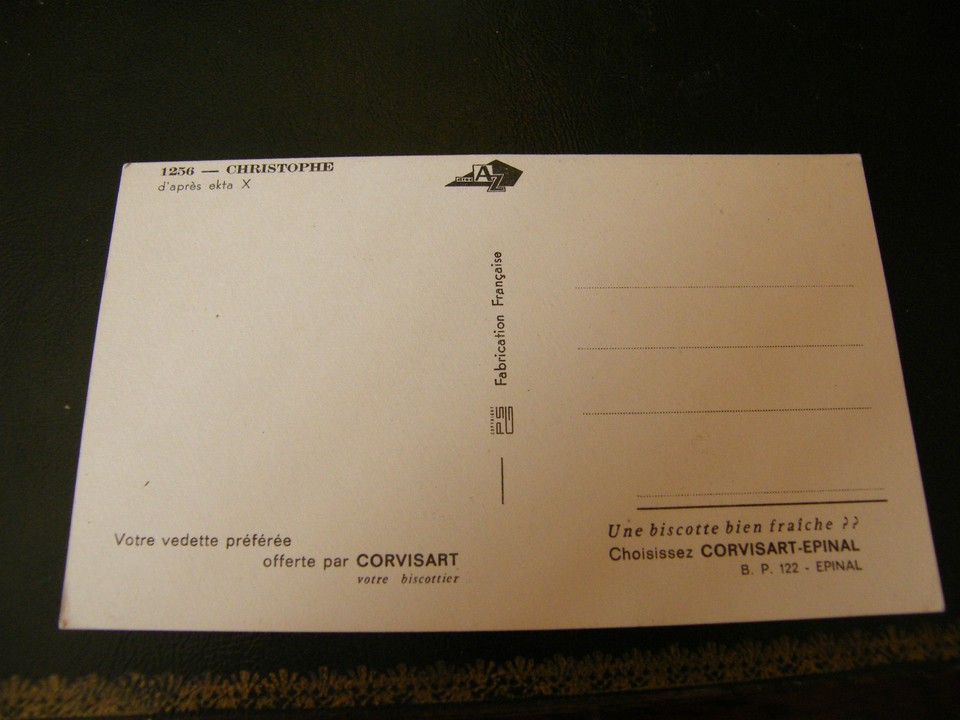" Postcard Christopher Corvisart 1256 " | eBay
