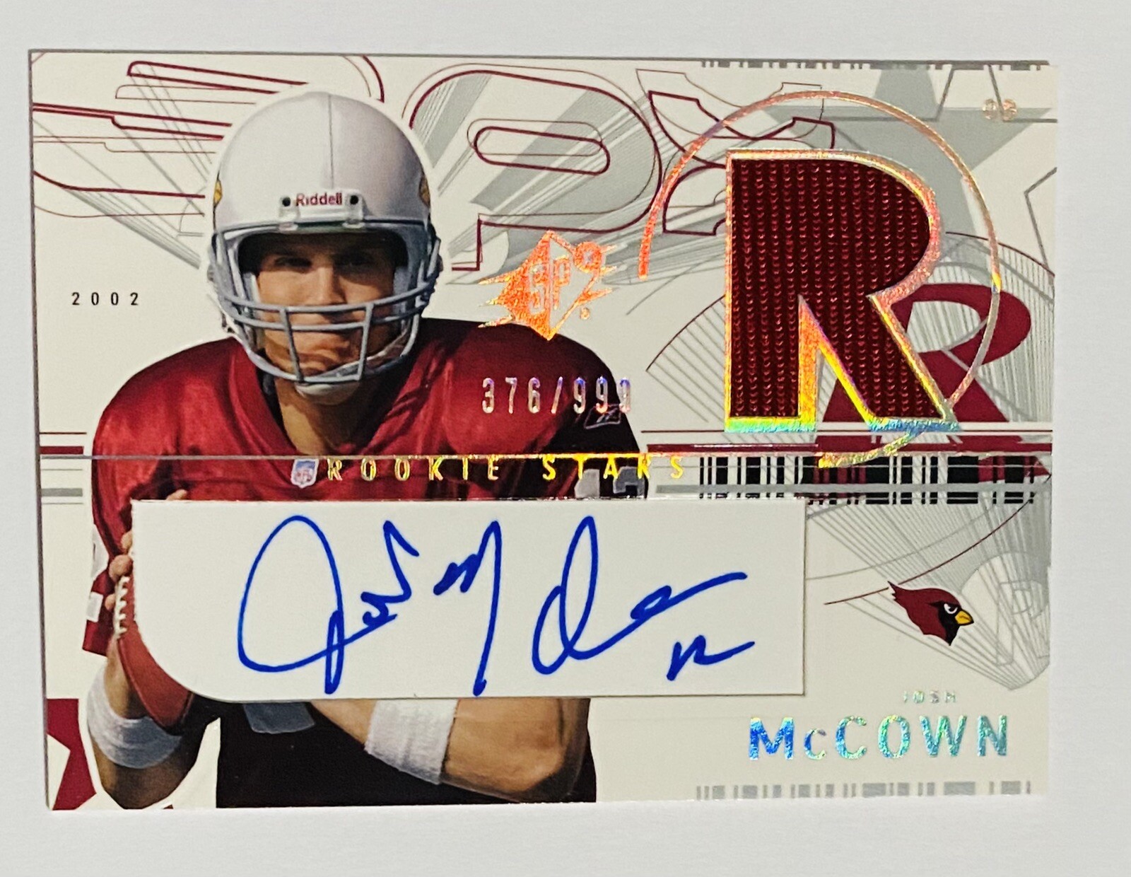 2002 SPX JOSH MCCOWN Rookie Jersey Autograph 376/999 Cardinals | eBay
