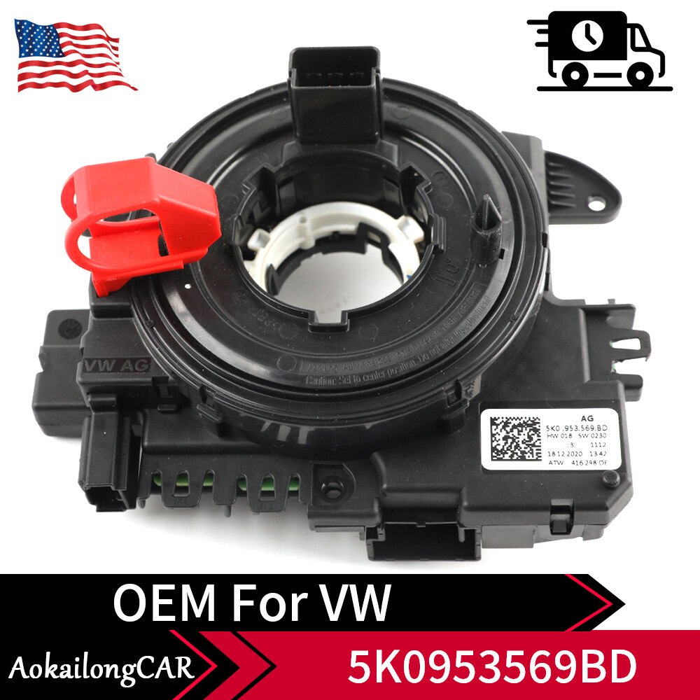 Steering Wheel Clock Spring Cruise Control Module For VW Jetta Skoda ...