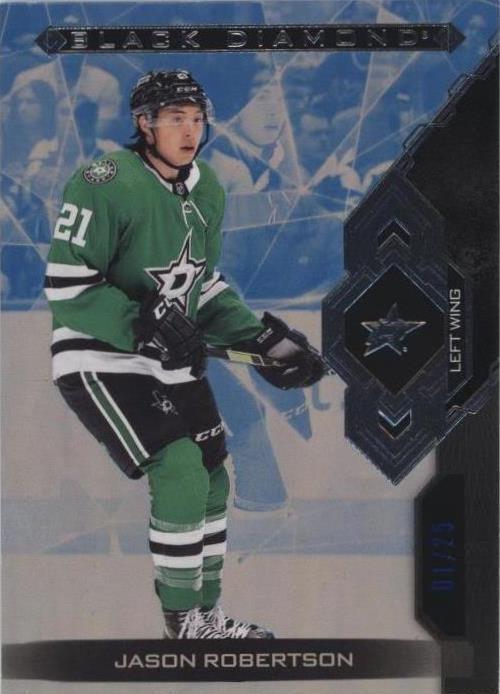 2022-23 Upper Deck Black Diamond - Jason Robertson #BDB-JR Blue /25 for ...