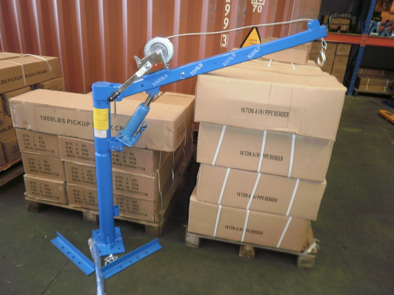 Ute Lift Crane Swivel Base Hoist Jack, suit Ute, Truck, Trailer 450kg ...