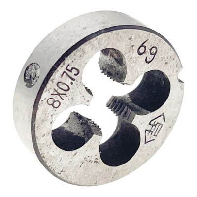 M8x0.75 Metric Die Round Right Hand M8 x 0.75mm Die RH M8 x 0.75 Thread ...