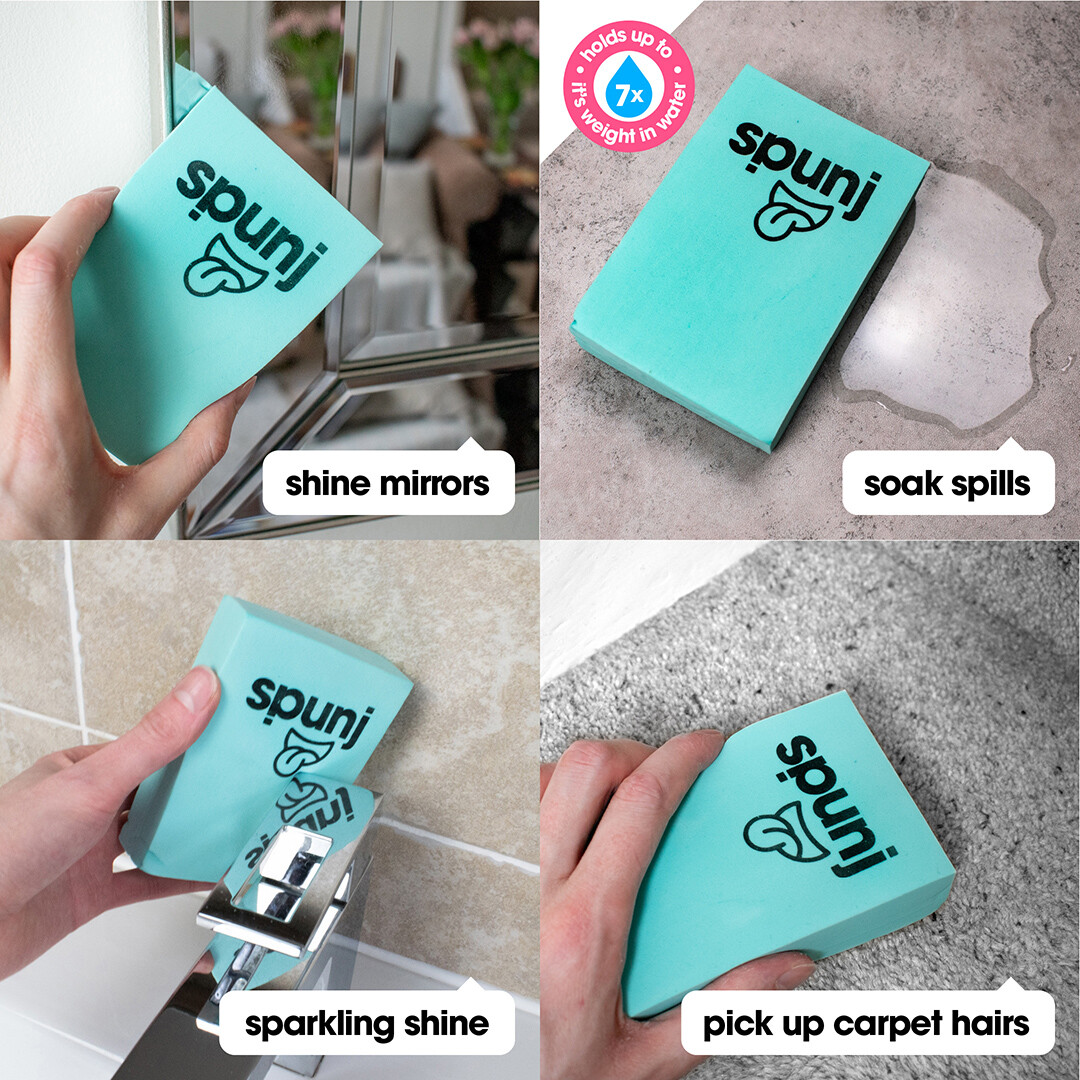 spunj Sponge Cleaning Cloth Super Absorbent Large Kitchen Washing Car ...