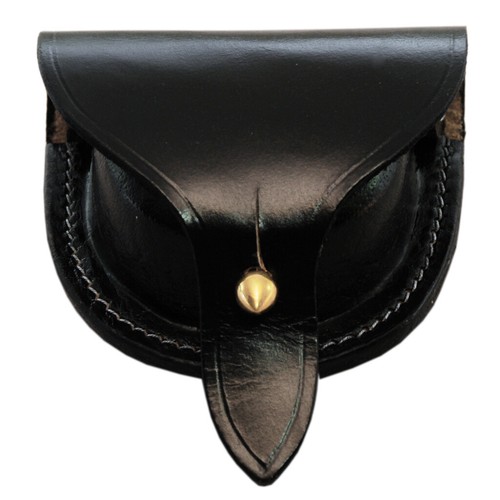 U.S. Civil War Black Leather Musket Rifle Percussion Cap Pouch US ...