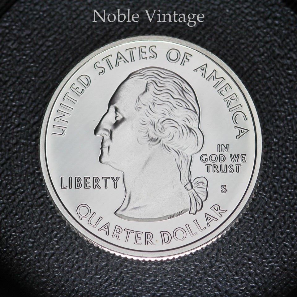 2001 S Silver Proof Vermont State Quarter - From Proof set - 90% Silver ...