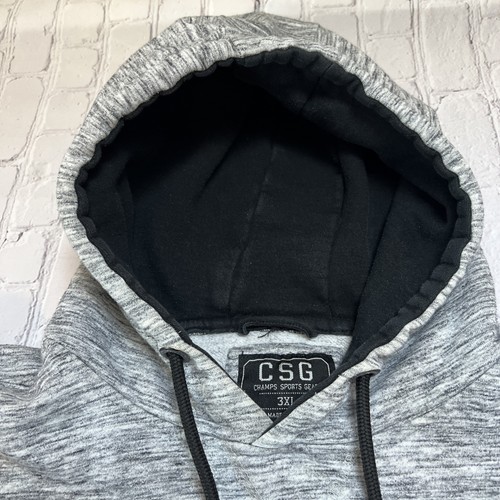 CSG Champs Sports Gear Men’s 3XL Hooded Sweatshirt Gray/white VGUC | eBay