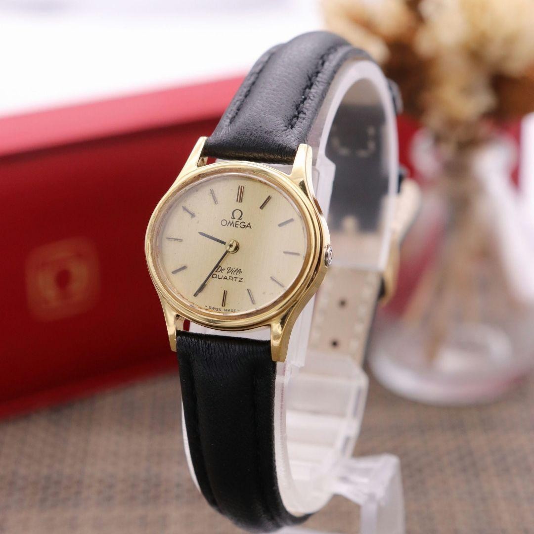[New battery] OMEGA DeVille 1350 Push crown New leath… - Gem