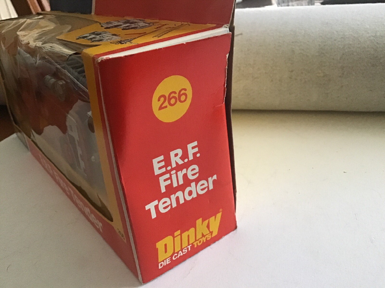 DINKY TOYS MECCANO ERF FIRE TENDER LADDER TRUCK #266 AS NEW PICTURE BOX ...