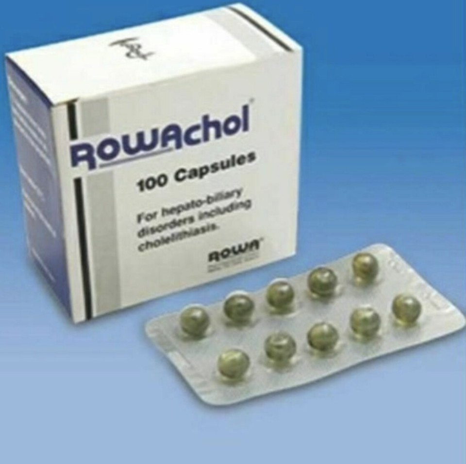 ROWACHOL For Hepato Biliary Disorders Cholelitiasis & Gallstones 100's ...