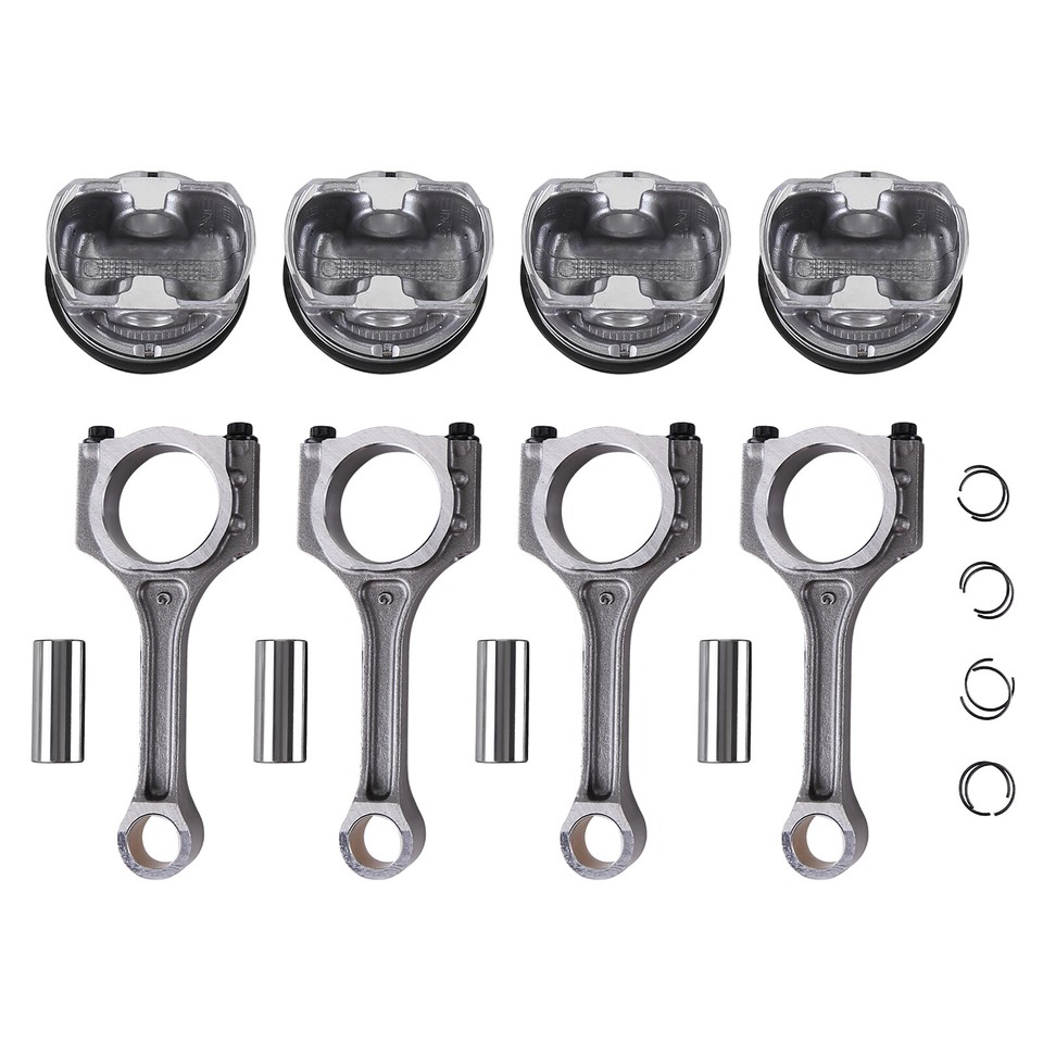 4 Set Connecting Rod Piston Fit for 11-19 Hyundai Sonata Kia Sorento ...