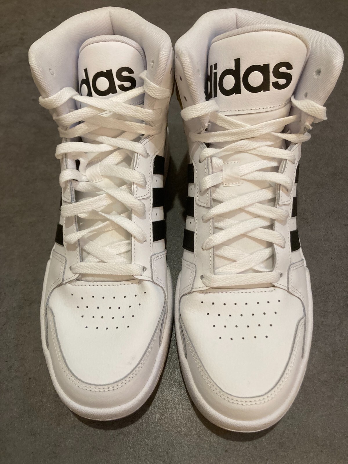 Adidas Entrap Mid-Top White/Gold Metallic Sneakers, F… - Gem