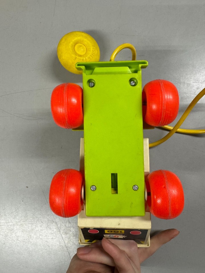 Vintage Fisher Price Pull Toys Toot-Toot Train + Fire Engine + Jiffy ...