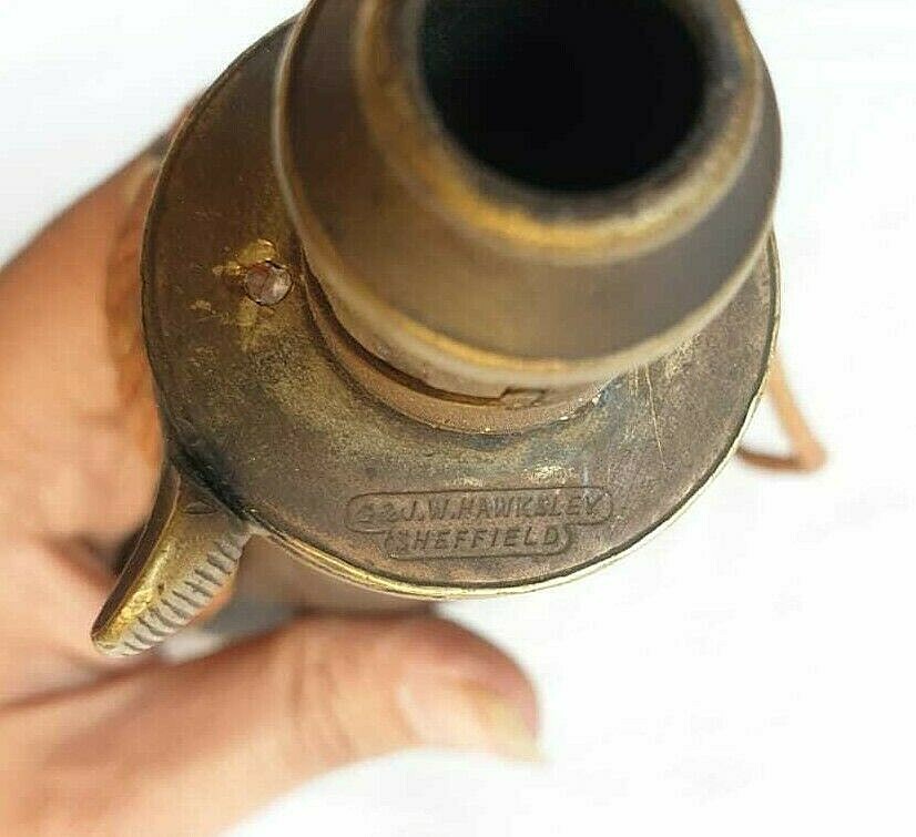 Original G&J.W HAWKSLEY Sheffield Vintage Copper & Brass Gun Powder ...