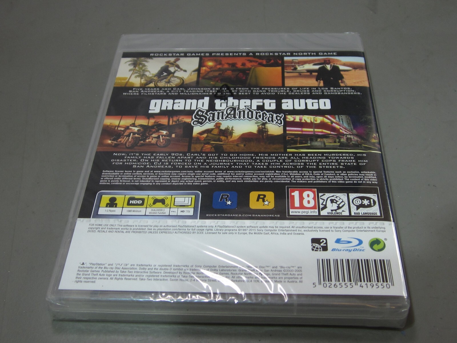 GTA Grand Theft Auto: San Andreas (PS3, 2015), Neu in Folie OVP ...