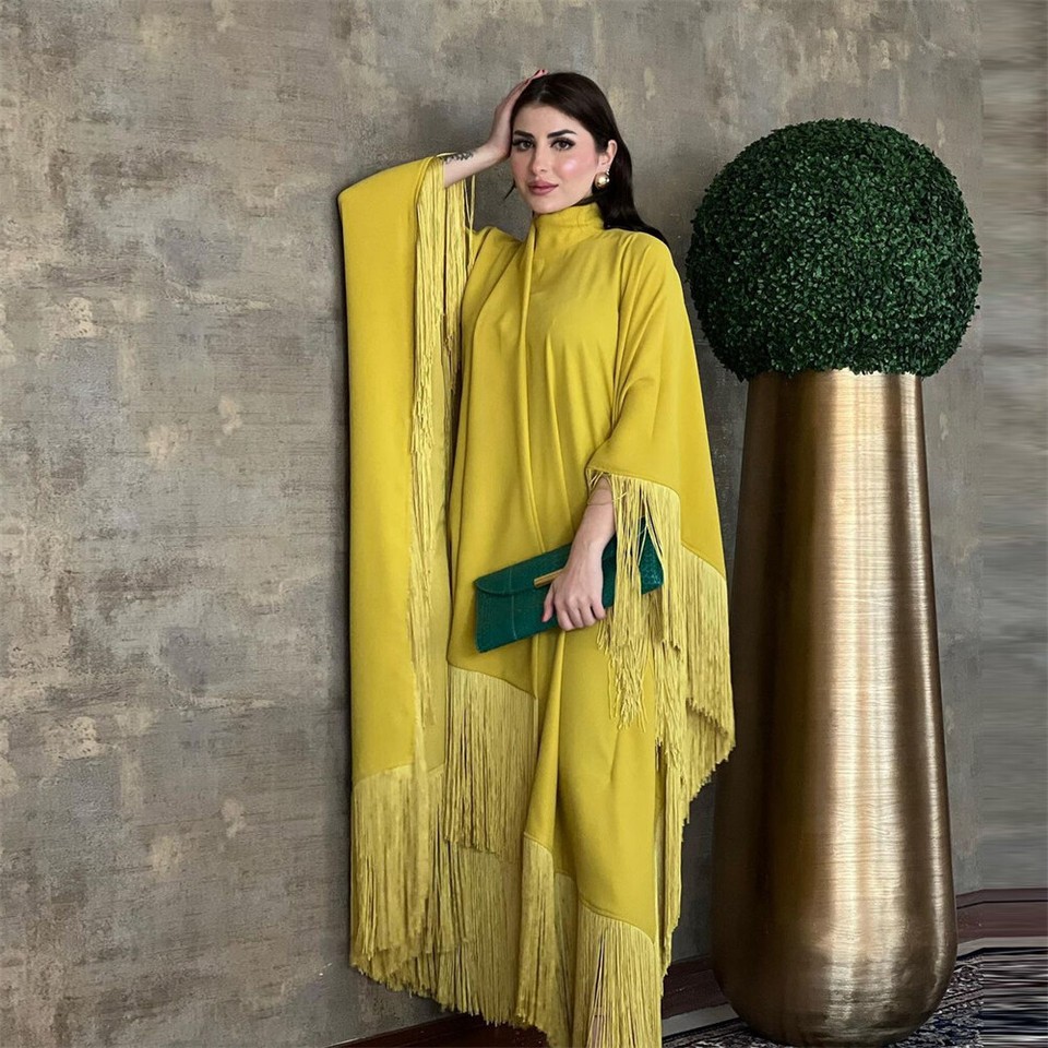 Dubai Abaya Women Oversize Muslim Bat Sleeve Maxi Dress Islamic ...