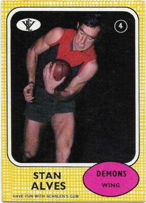 1972 Scanlens (4) Stan ALVES Melbourne **** | eBay
