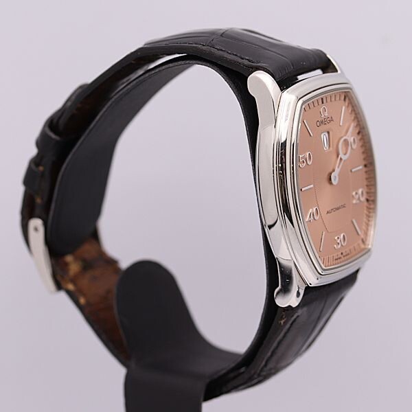 Omega Deville Prestige Stainless Steel Salmon Dial Jump Hour /Jumping ...