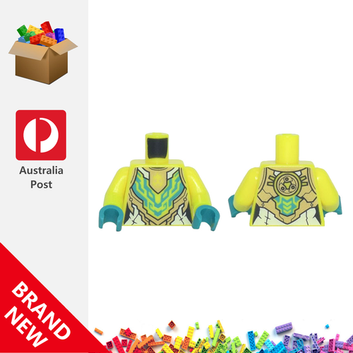 Genuine LEGO™ Neon Yellow Torso Female Armor with White 973 6375835 New ...