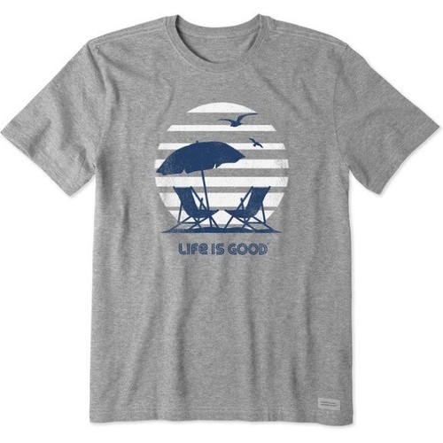 Life Is Good Men's 70's Retro Beach Umbrella Short Sleeve Tee, Various ...
