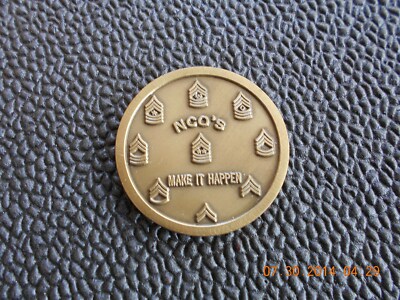 Army Non Commissioned Officer's Coin Challenge Coin | eBay