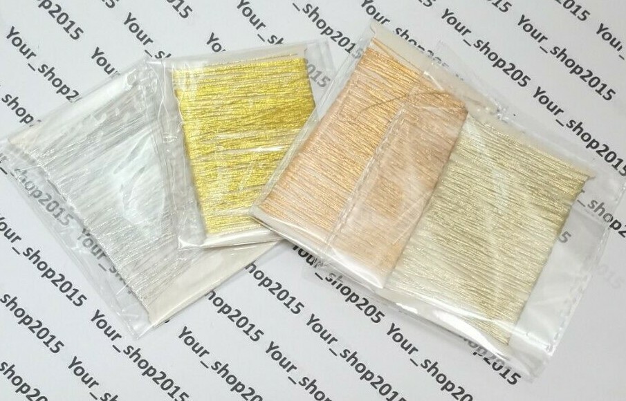 15-600+M Metallic Gold Silver Thread Cross Stitch, Embroidery ...