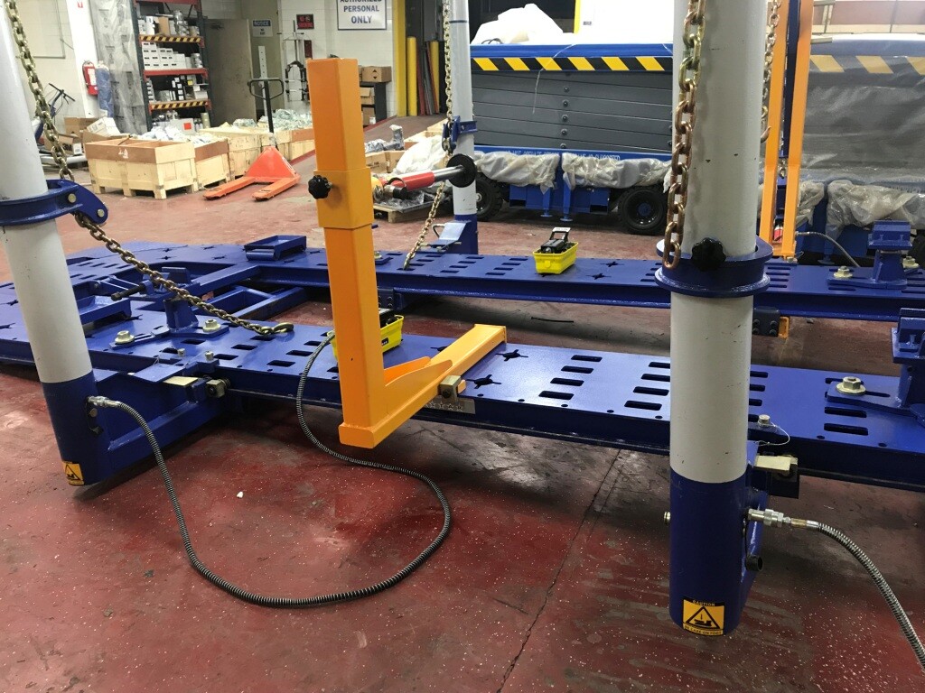 22 Feet 4 Towers Auto Body Shop Frame Machine Rack | 4-Post Lift ...