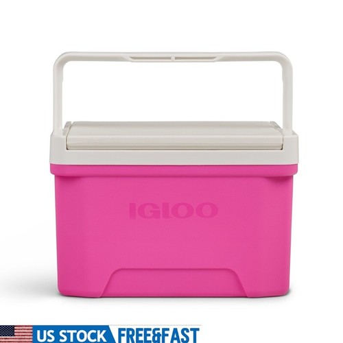 9 Quart Hard Sided Ice Chest W/ Tray Cup Holder & Integrated Bale ...