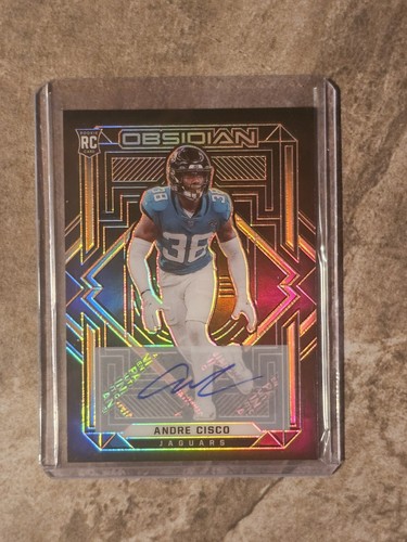 2021 Panini Obsidian Andre Cisco Rookie Electric Etch Orange Autograph ...