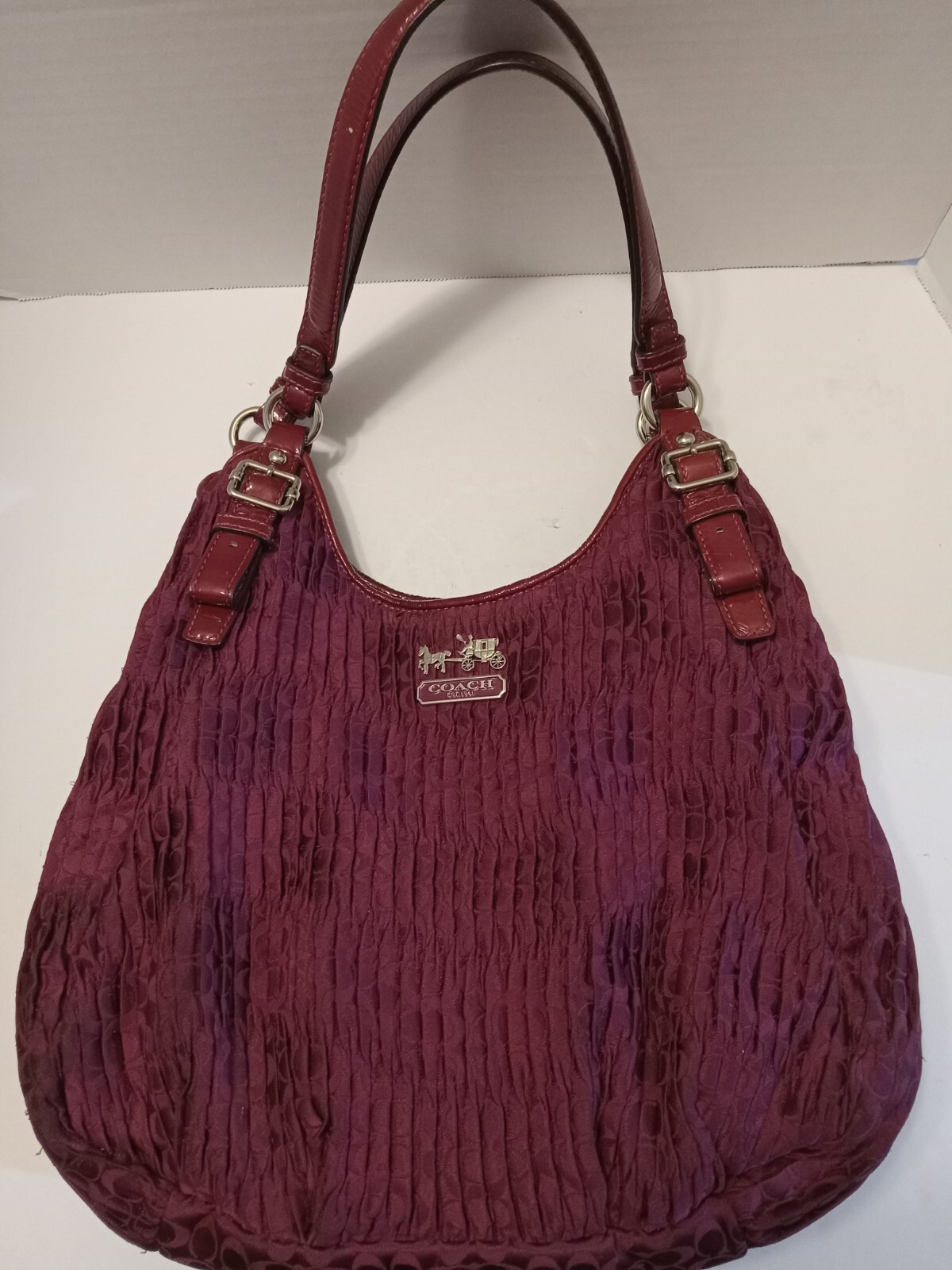 Coach Maggie Berry Gathered Ruched Authentic 18886 Womens Purse ...