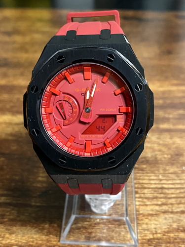 G Shock Mod AP Style Watch GA2100 Black Case Black Face | eBay